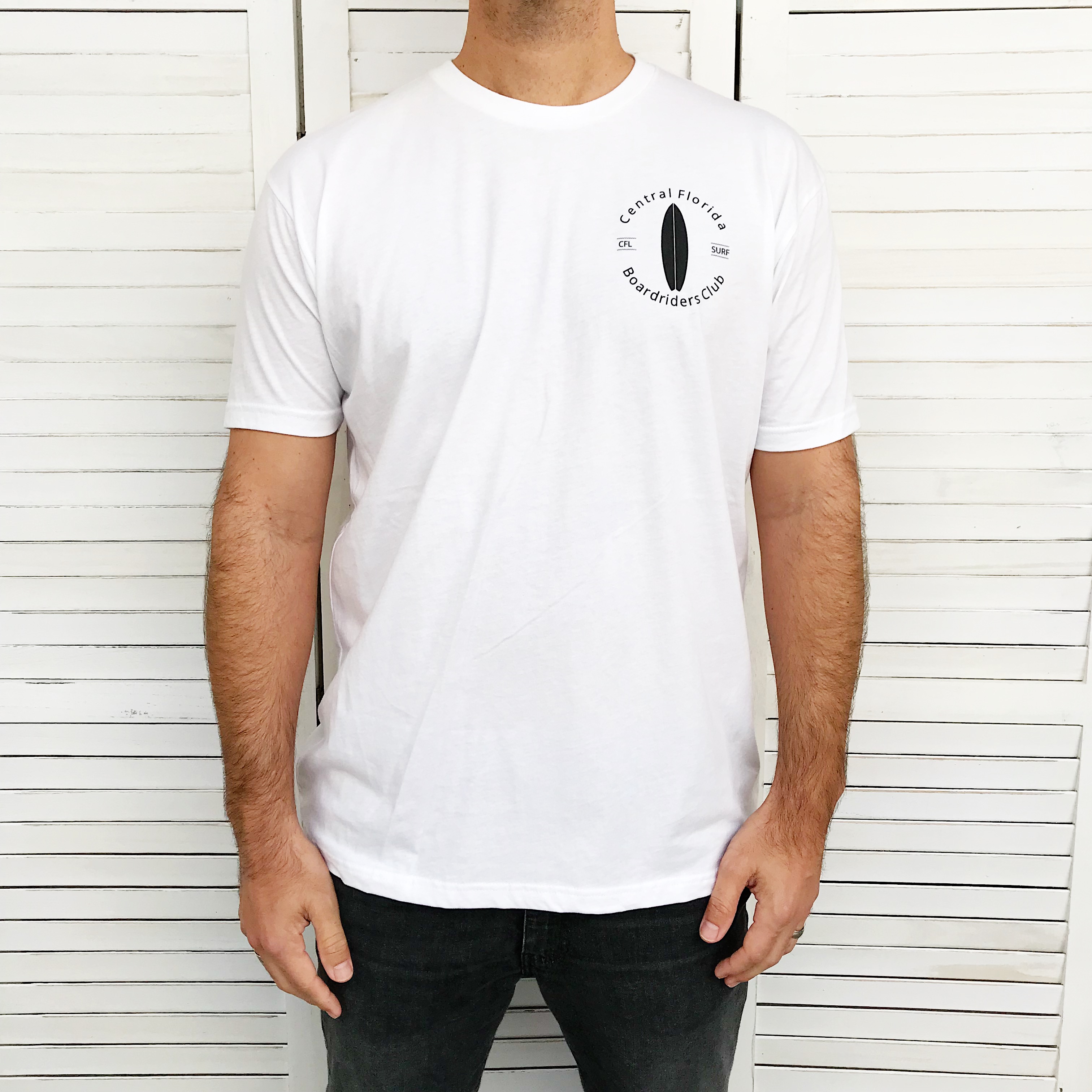 White Soft Cotton Surf Tee | CFLsurf